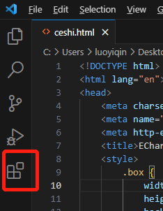 vscode中Echarts的直接使用---Windows系统_在vscode中运行echarts-CSDN博客