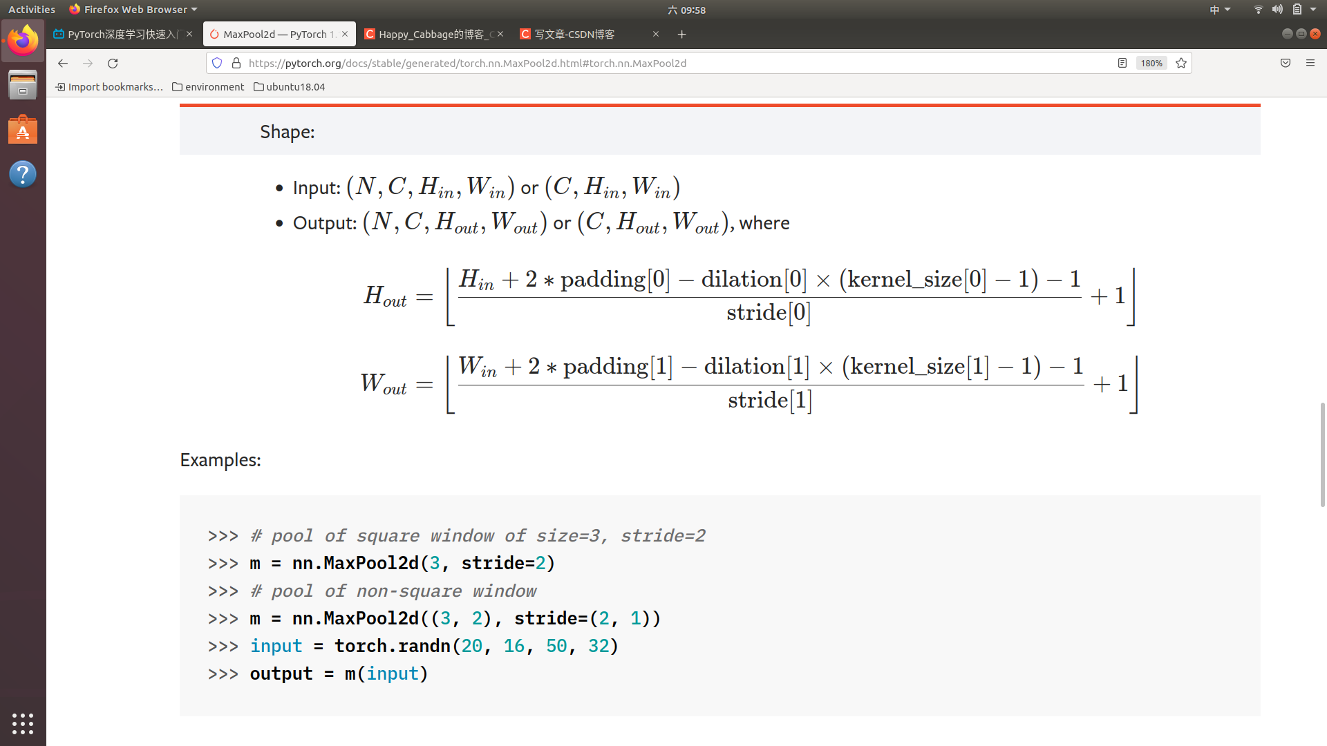 小土堆pytorch教程学习笔记P19_f.maxpool1d-CSDN博客