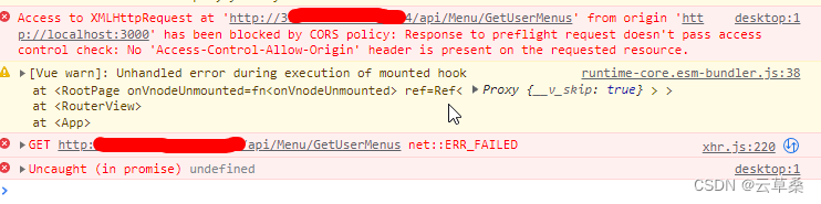 net Cors细节 net::ERR_FAILED has been blocked by CORS policy: Response to preflight request doesn ...