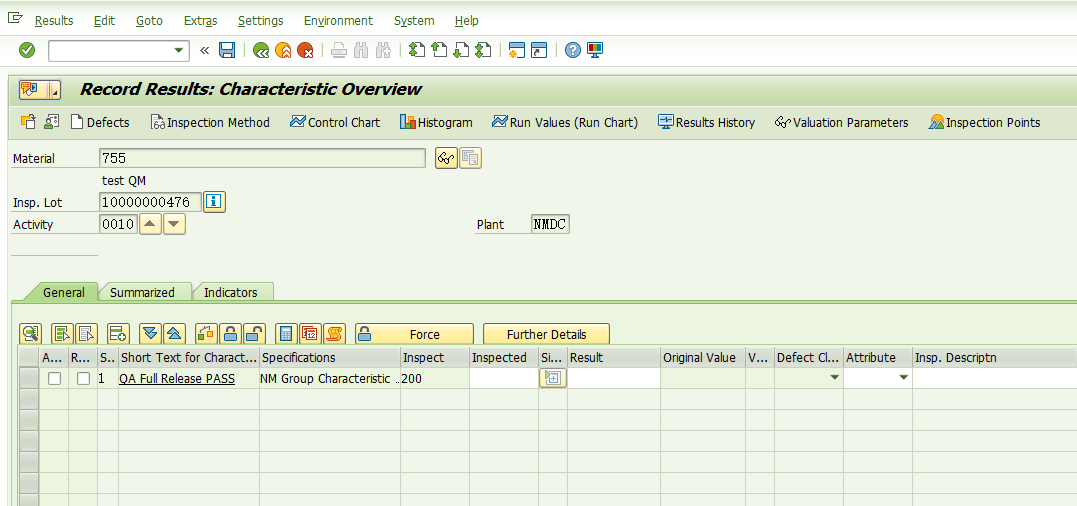 SAP QM 事务代码QE01录入结果后回车，为啥不弹出Manual Valuation窗口？_qe01模块中关闭特性或样本-CSDN博客