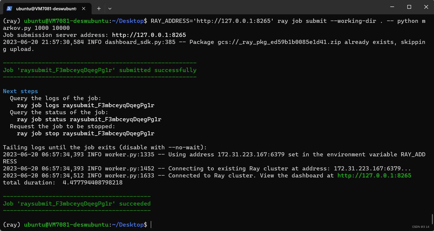 Ray 单机部署&多机部署&docker部署_ray安装-CSDN博客