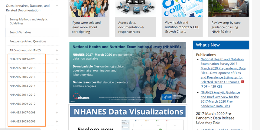 NHANES数据库的介绍及使用（一）-CSDN博客