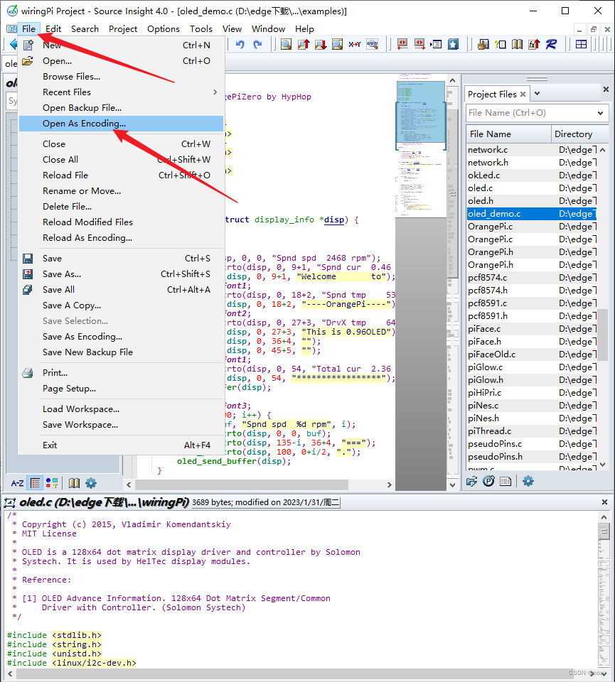 orangepi——sourceinsight阅读代码oled.demo.c_orangepi vscode-CSDN博客