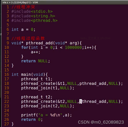 Unix C学习笔记21 线程的基本概念，POSIX线程，汇合线程，分离线程，线程ID，并发冲突_21线程-CSDN博客