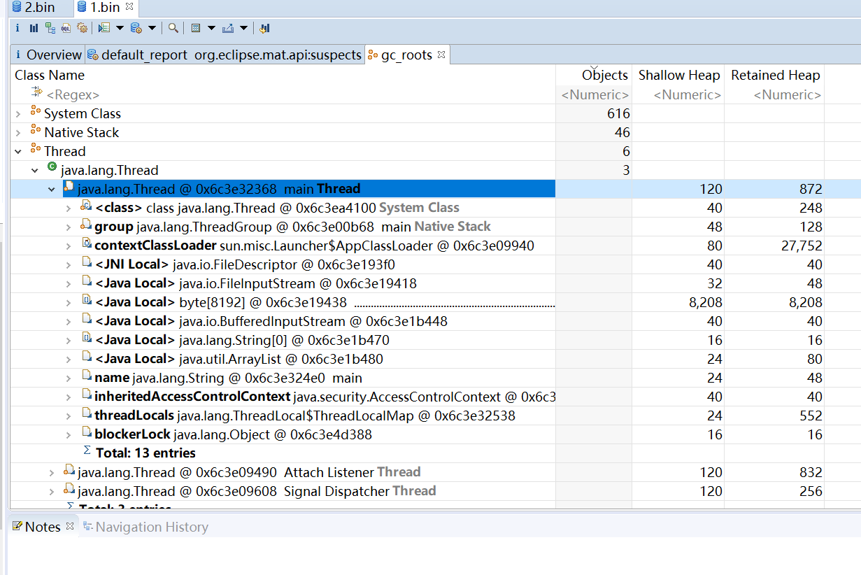 使用Mat内存分析工具分析GC Roots对象_mat 中 gc roots 的分类-CSDN博客