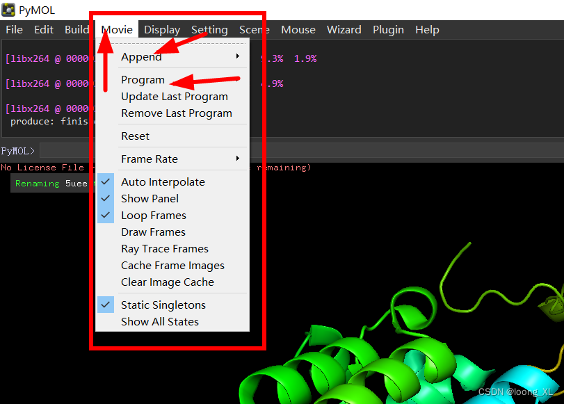 pymol 动画简单制作，gif、mp4导出_pymol怎么导出高分辨率图片-CSDN博客