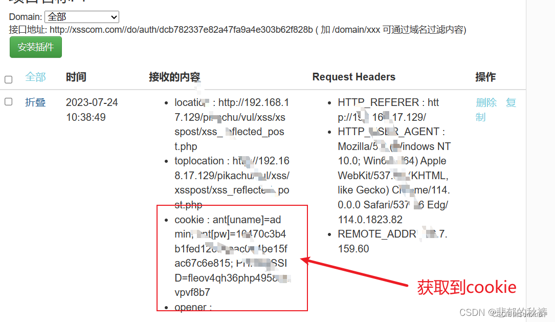 xss漏洞 （跨站脚本攻击）_xss注入获取cookie的网站-CSDN博客