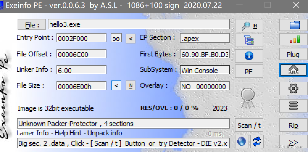 UPX查壳绕过_upx解密-CSDN博客
