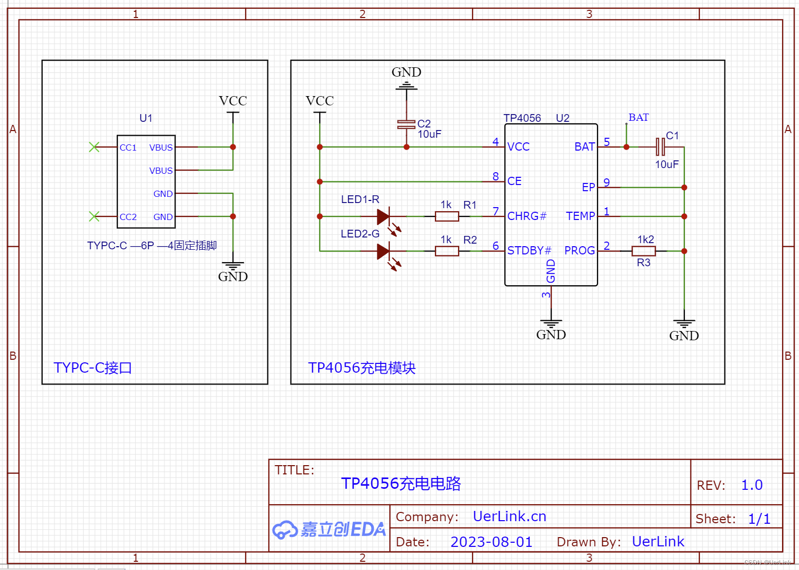 使用TP4056的制作的单节锂电池充电电路，测试项目_tp4056中文资料-CSDN博客