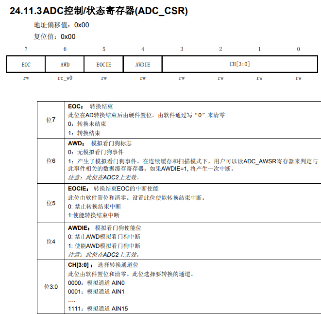 Stm8s系列基于iar开发单通道adc连续转换模式示例stm8s Ad Csdn博客