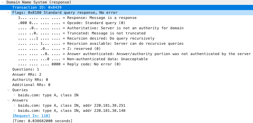 Wireshark分析DNS_wireshark dns-CSDN博客