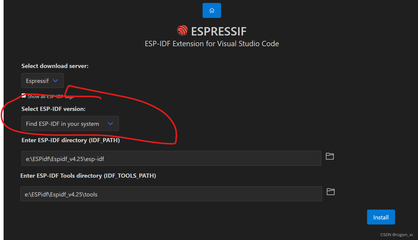 Vscode安装Esp32-idf教程 一键下载_esp-idf 下载-CSDN博客