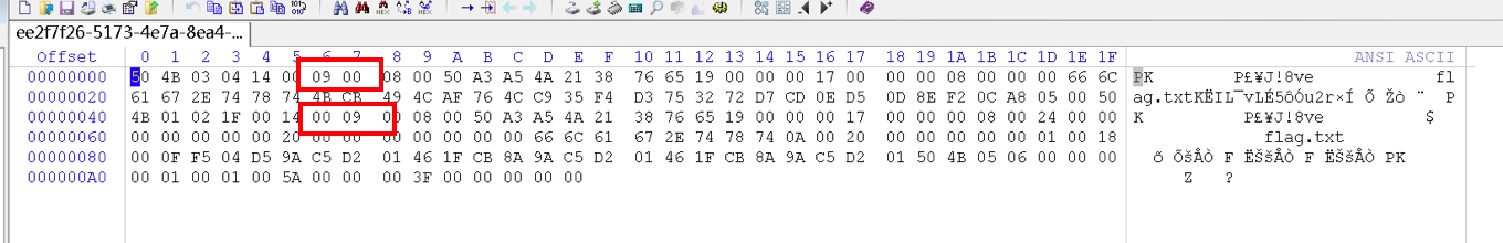 20220209-CTF MISC-BUUCTF-伪加密（ZIP文件块 十六进制分析）_ctf misc类zip文件50 4b 07 08-CSDN博客