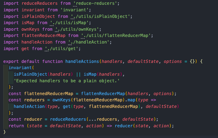Redux Actions 源码解析handleactions Csdn博客 