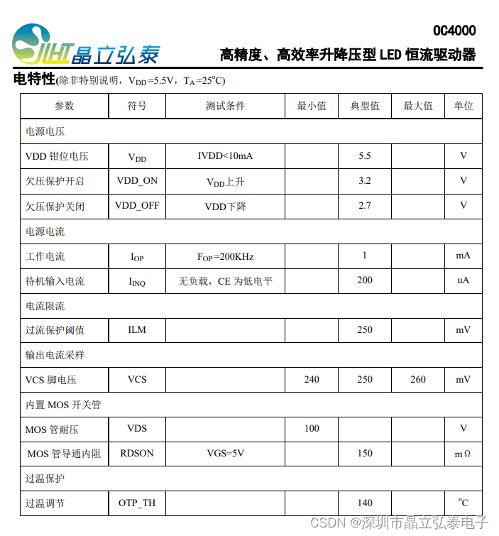 LED摩托车灯升降压恒流芯片OC4000电路原理图_恒流可调降压模块电路图-CSDN博客