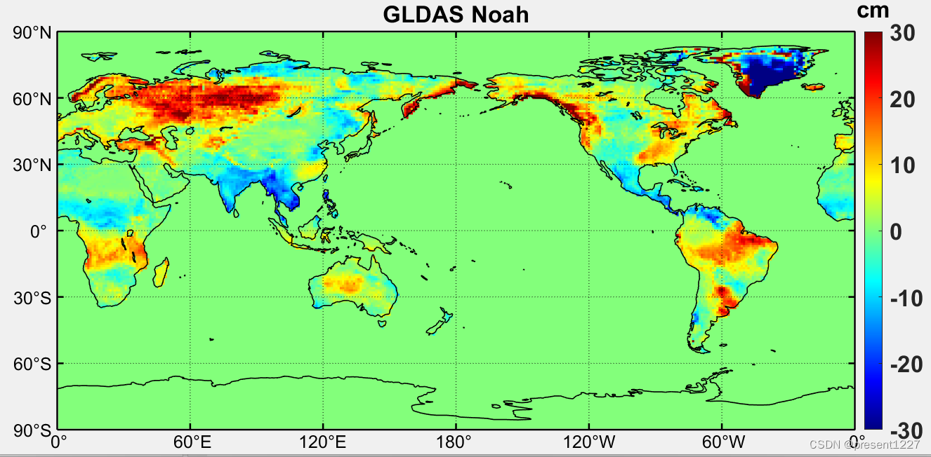 matlab读取GLDAS数据，并绘制全球格网图-CSDN博客