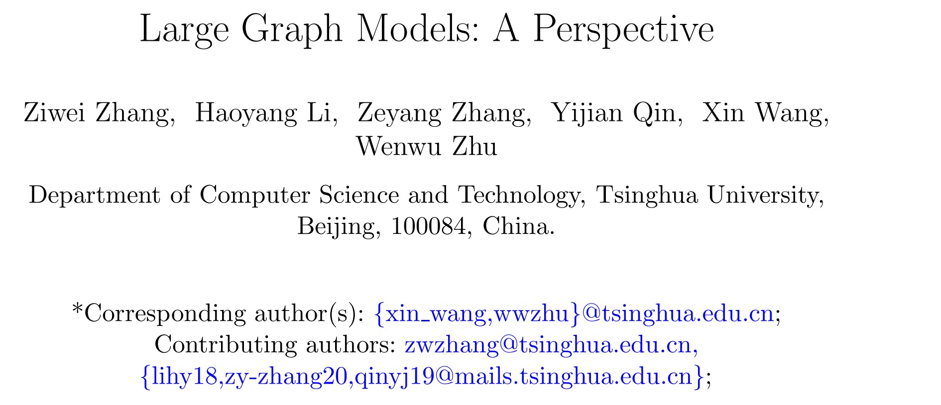 Large Graph Models: A Perspective阅读笔记_graph meets llms: towards large graph models-CSDN博客