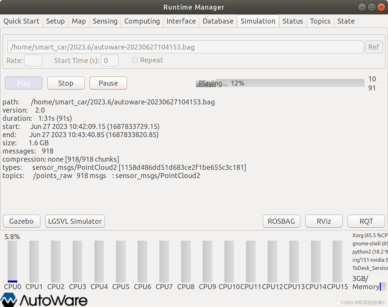 Ubuntu18.04 autoware与云乐小车联合调试_autoware中map坐标系和world坐标系的关系-CSDN博客