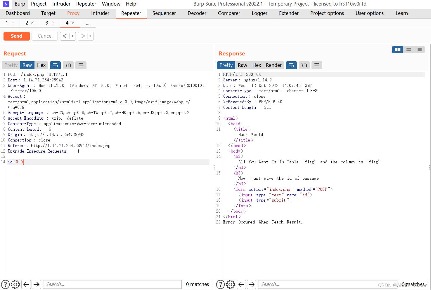 sql异同或注入总结_[nssctf 2022 spring recruit]babysql-CSDN博客