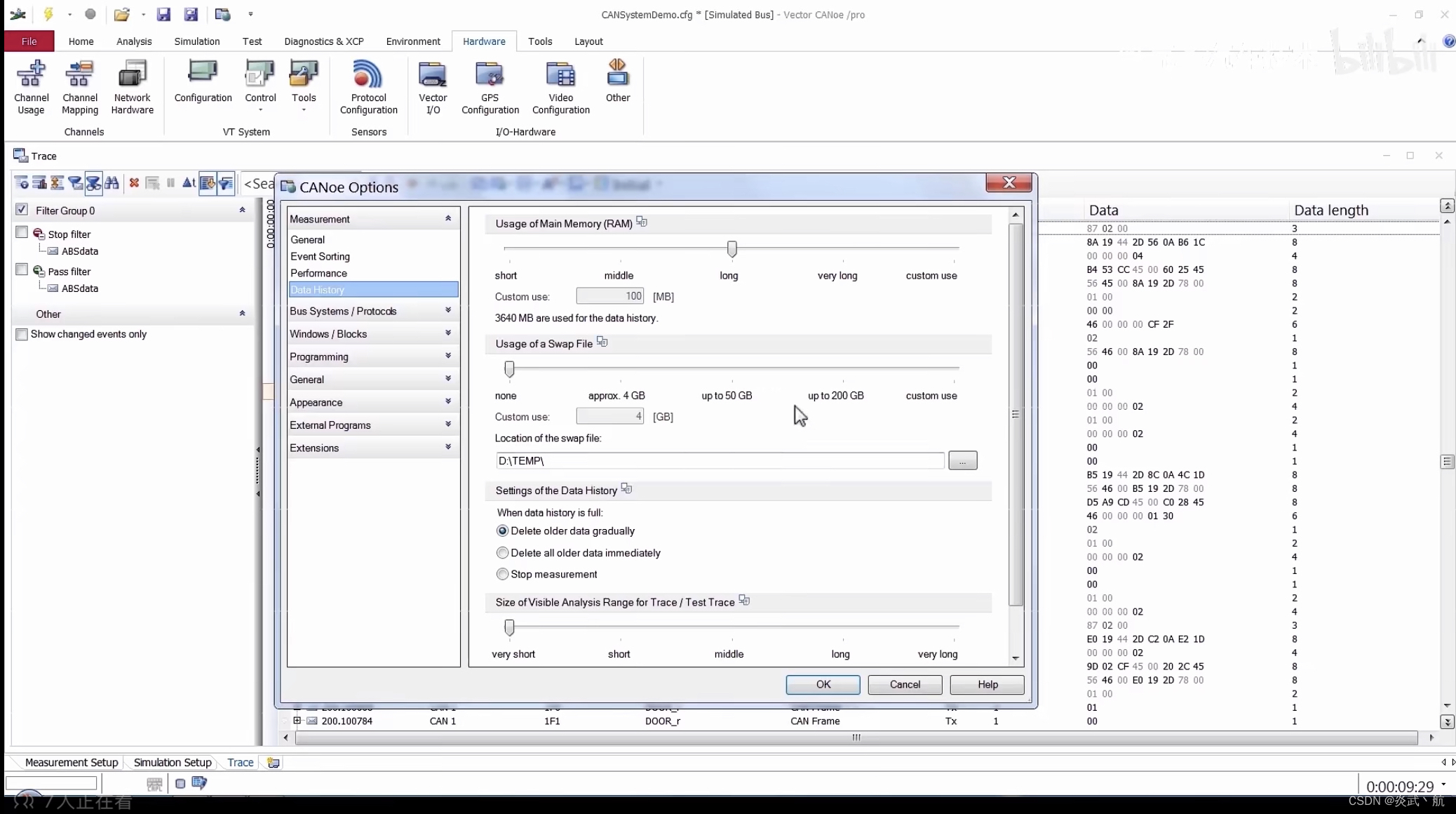 CANoe基础教程02：分析窗口——Trace_canoe trace窗口-CSDN博客