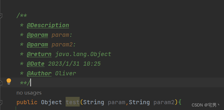 idea方法类注释模板及Wrong tag ‘Description‘解决方法_wrong tag 'description-CSDN博客