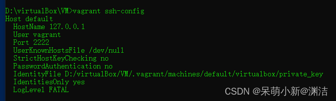 解决无法ssh远程连接vagrant虚拟机_vagrant ssh 进不去虚拟机-CSDN博客