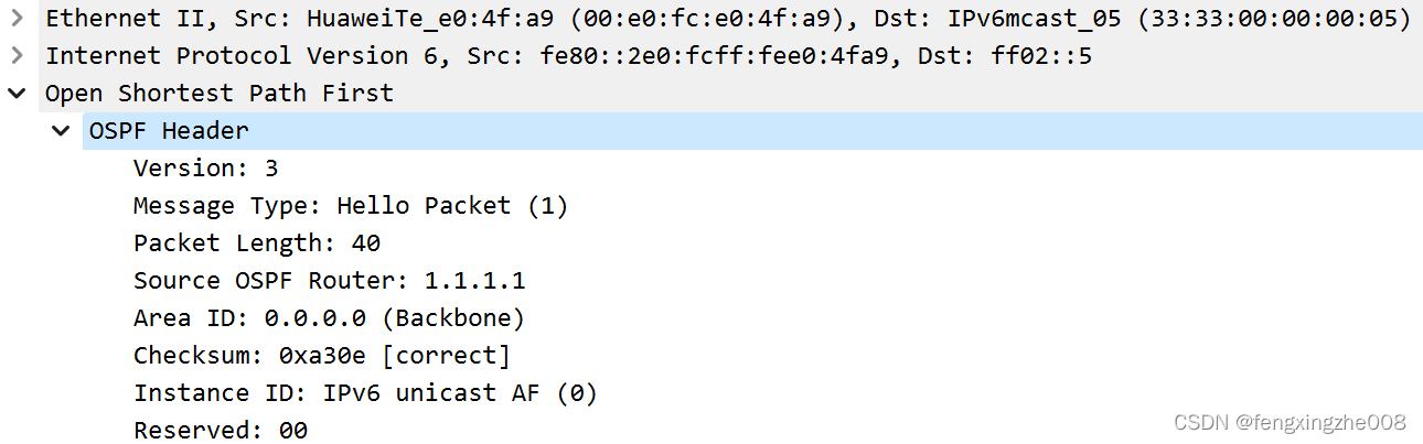 基于IPv6的OSPFv3/ISISv6-原理介绍+报文解析+配置示例-CSDN博客