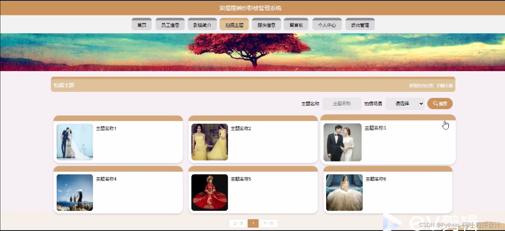 Springbootjavaphpnodepython浪漫屋婚纱影楼管理系统【计算机毕设】 Csdn博客