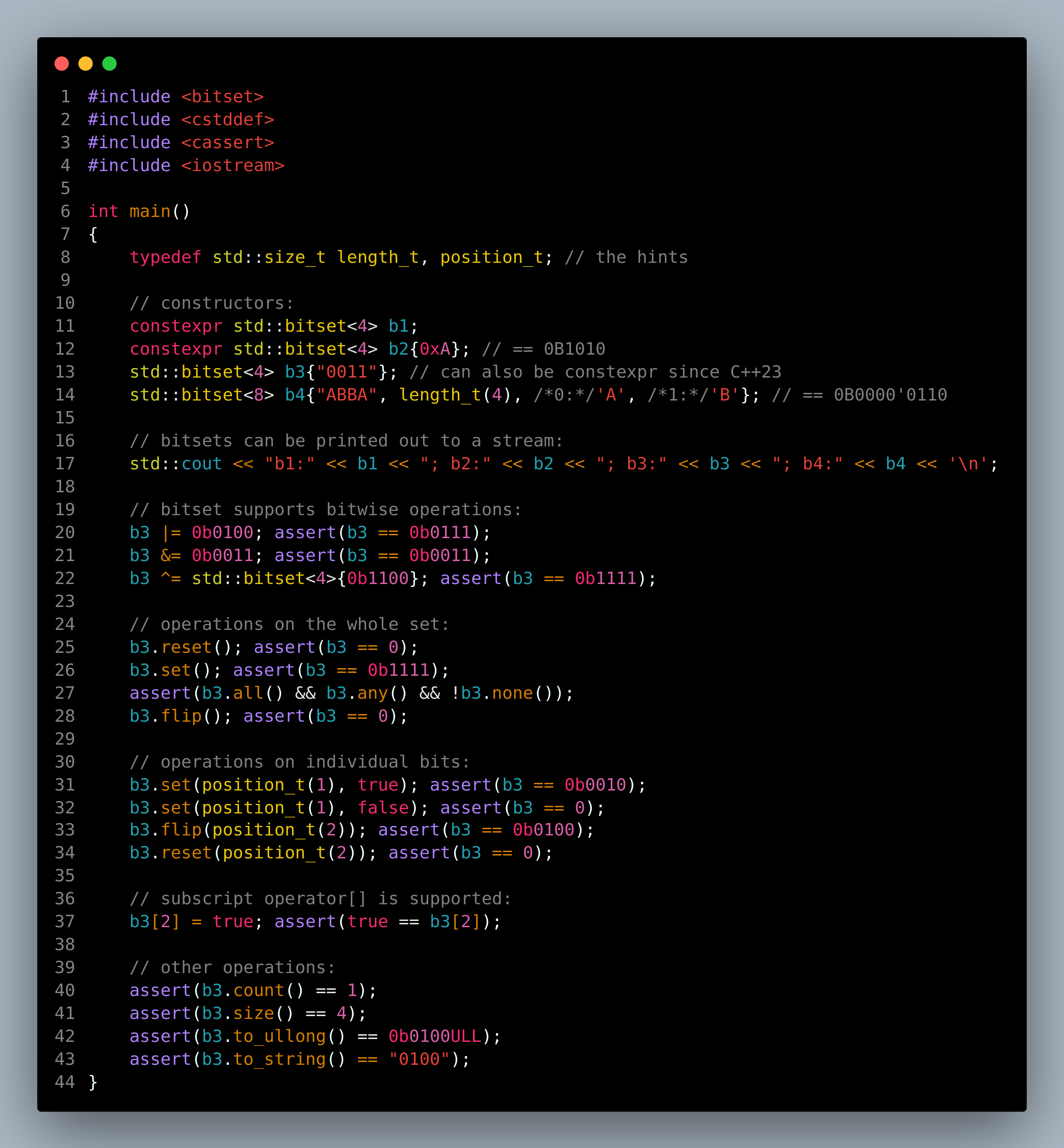 C++笔记之bitset使用_一个不善言谈的害羞男孩的博客-CSDN博客