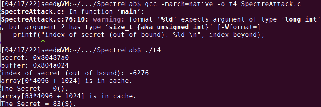 [SEEDLabs] Meltdown & Spectre Attack Labs_spectre实验_梅染的博客-CSDN博客