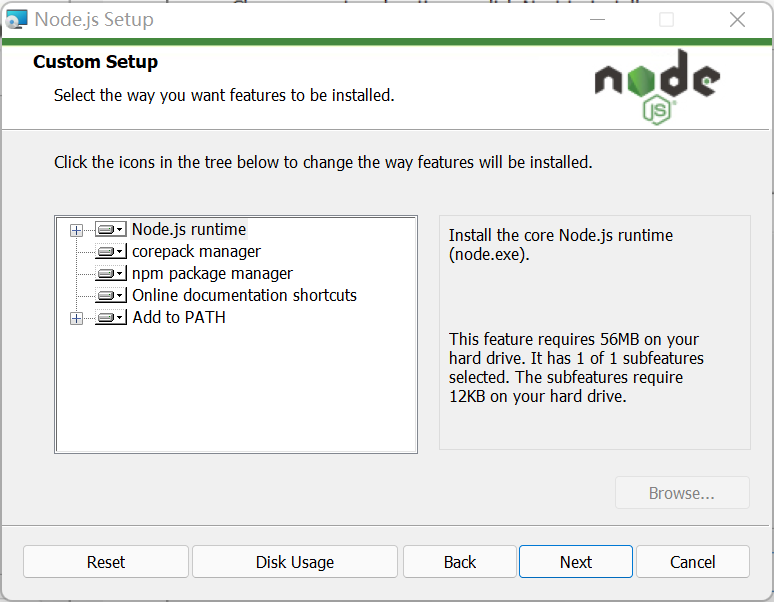 安装及使用Node.js步骤(win11)_win11安装node.js-CSDN博客