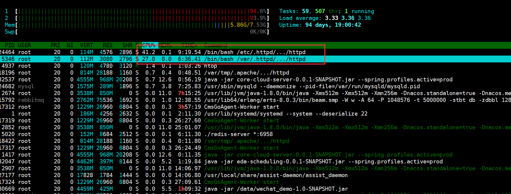 服务器被攻击导致CPU100%的解决_服务器被攻击cpu爆满-CSDN博客