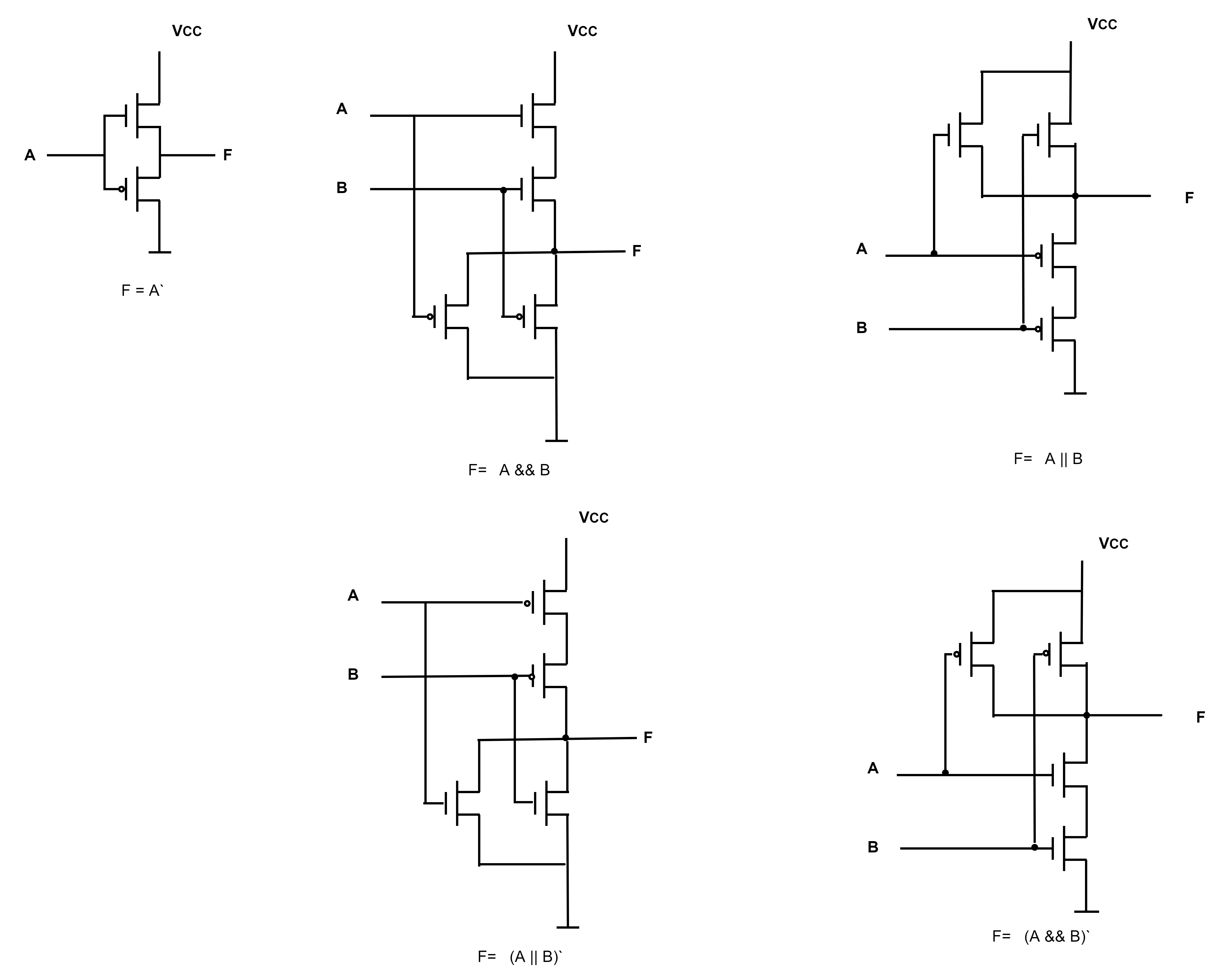 Mos逻辑门（反相器与门或门或非门与非门）与或非逻辑功能mos管 Csdn博客
