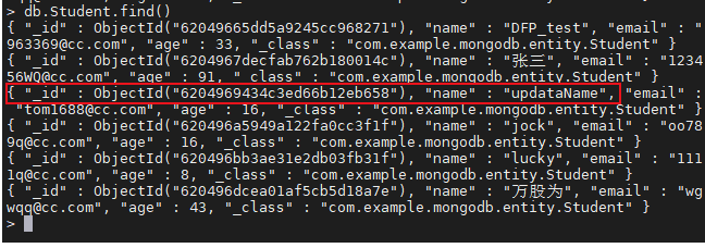springboot整合MongoDB 简单的操作(MongoTemplate)、添加数据、查询数据、条件查询、模糊查询、分页查询。_spring mongdb 打印查询条件-CSDN博客