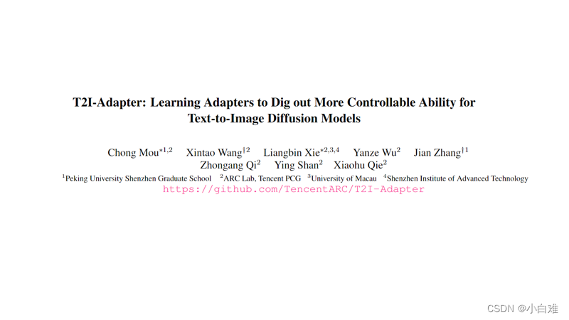 T2I-Adapter: Learning Adapters to Dig out More Controllable Ability for Text-to-Image Diffusion ...