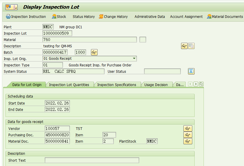 SAP QM 执行事务代码QE01为检验批录入结果直接进入Multiple Specification标签页？_qe01手工评估-CSDN博客
