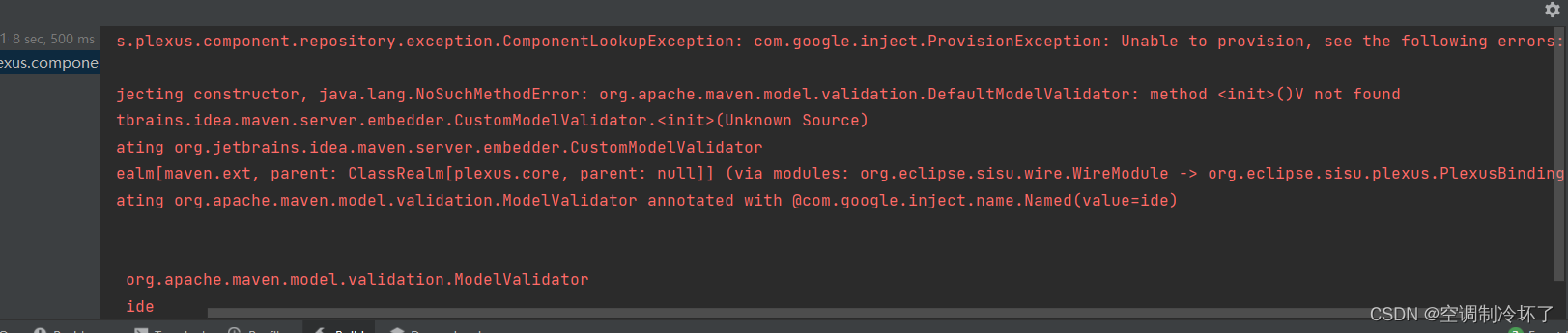 Maven创建时的报错问题_componentlookupexception: com.google.inject.provis-CSDN博客