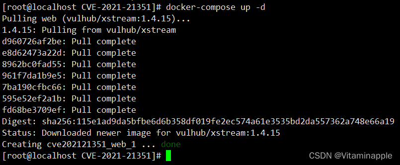 XStream 反序列化命令执行漏洞复现（CVE-2021-21351）-CSDN博客