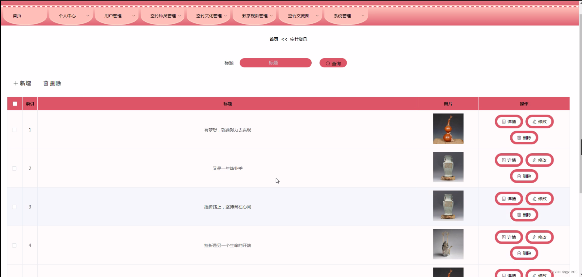 【开题报告】springboot基于javaee的空竹传统文化交流平台8j9g0计算机毕设springboot 竹纸交流平台 Csdn博客