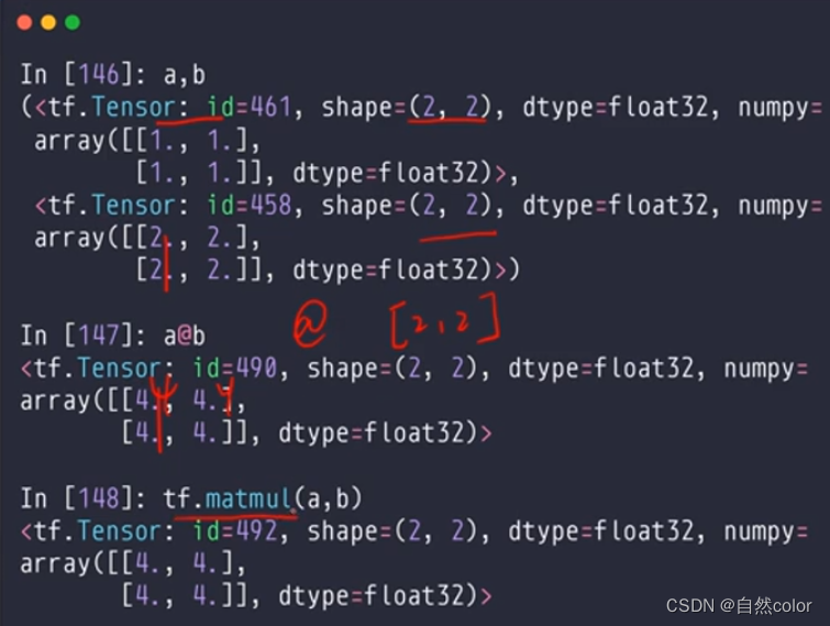 Tensorflow 基础操作1tensor 基本属性 , 维度变换,数学运算tensorflow Tensor自然color的博客