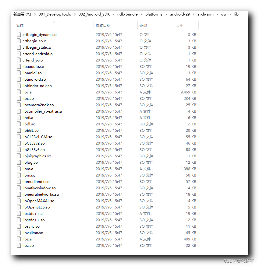 【Android NDK 开发】CMake 中查找链接 Android 自带动态库位置说明 ( ndk-bundle\platforms\android-29\arch-arm\usr\lib ...