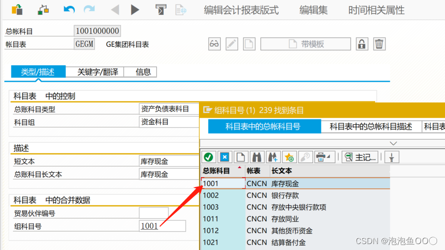 SAP-FSP0创建科目提示：在字段 “组科目号“ 进行输入-CSDN博客