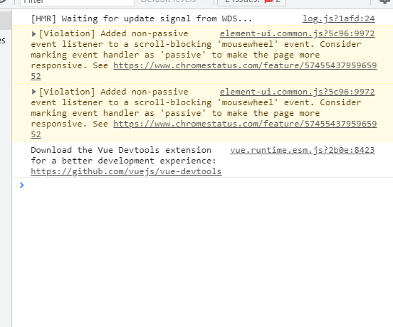 [Violation] Added non-passive event listener to a scroll-blocking ‘mousewheel‘ event VUE控制台警告-CSDN博客