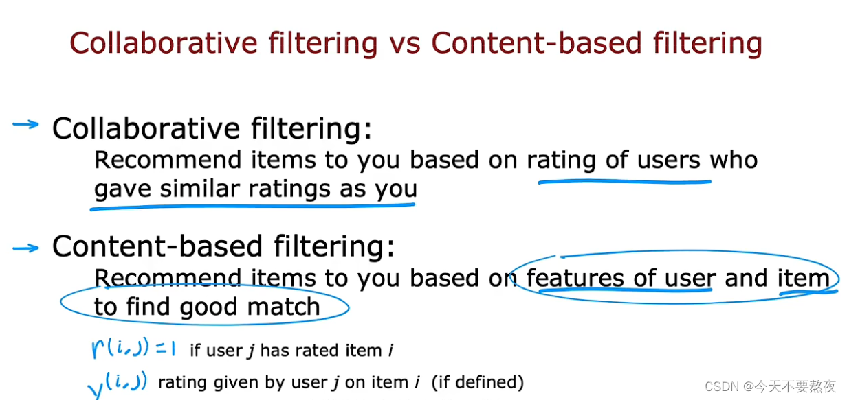 推荐算法基础——基于内容过滤及加快算法的技巧基于内容的过滤 Content Based Filtering 推荐 Csdn博客