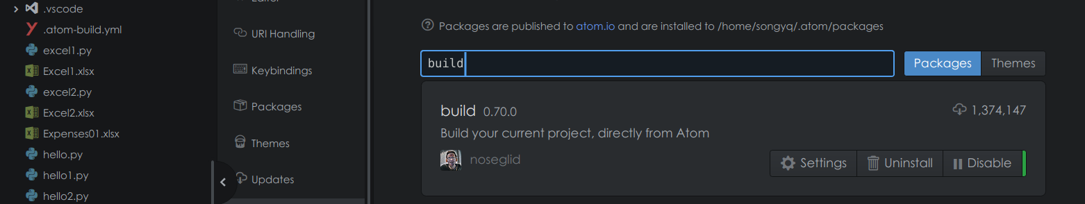 将ATOM配置成通用代码编辑、编译及运行工具_atom在哪里编程并运行-CSDN博客