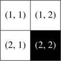 Codeforces Round #766 (Div. 2) A. Not Shading 翻译 题解_there is a grid of h rows and w columns ...