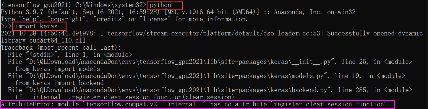 Windows10 Tensorflow 安装（GPU版本）Jupyter Notebook测试 Keras安装_keras 2.5.0rc0-CSDN博客