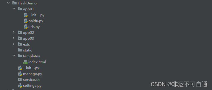 Python Flask项目结构参考_python的flask搭建网站目录结构-CSDN博客