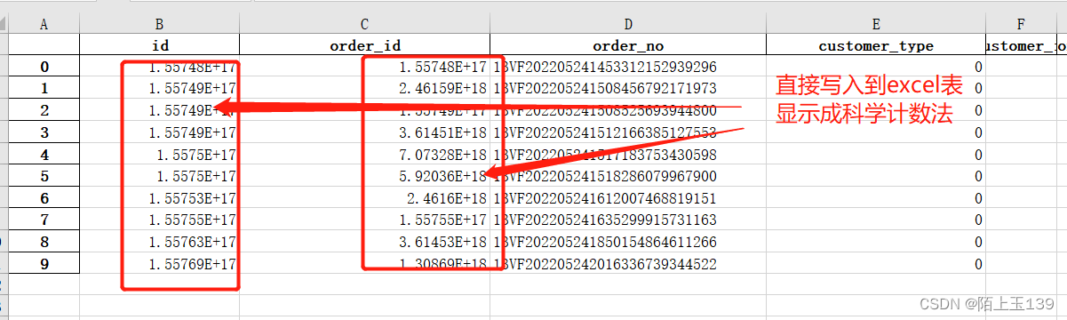 用pandas写入数据到excel,如何避免长数据被保存为科学计数法 Python避免大数字写入excel变为科学计数法 Csdn博客