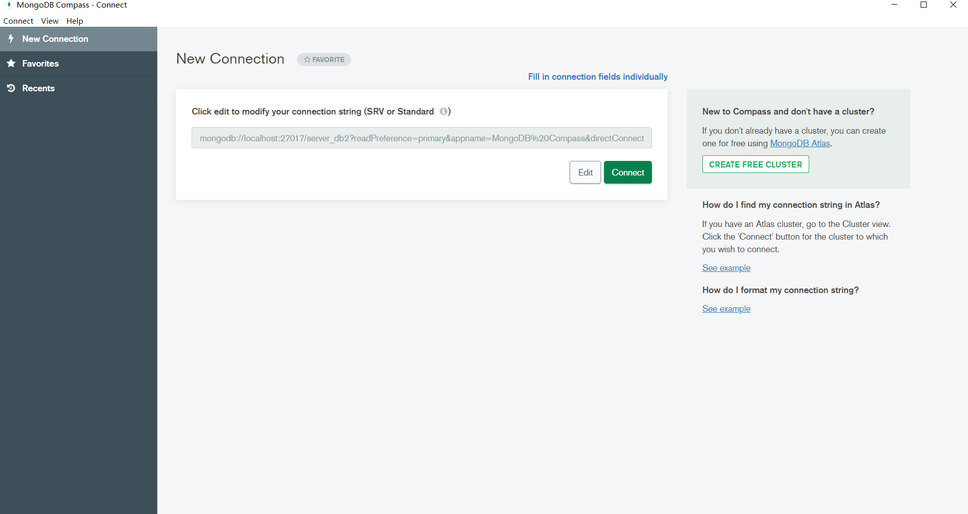 使用MongoDB Compass将JSON数据文件导入MongDB_mongocompass导入json-CSDN博客